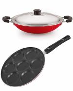 Buy Nirlon Non-Stick Aluminium Appachatti and Uttapam Tawa Combo Set ...