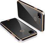 Buy ClickAway Realme C21 Back Cover Gold Electroplating Transparent ...