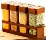 Buy CARTIVA Multipurpose 4 Pcs Spice Rack, Masala Box/masala Condiment ...