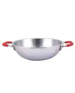 Buy TREEKON Triply Stainless Steel Deep Kadai with Stainless Steel Lid 2.1L Online at Best ...