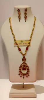 Buy MAYURI'Z COLLECTION_Assamese Traditional Necklace & Earring Set ...