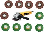 Buy Sauran 850W Angle Grinder with 5 cutoff wheels and 5 flap Angle ...