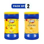 Buy Dibs Stacks Combo of Classic Salted & Cheese Potato Crisps Online ...