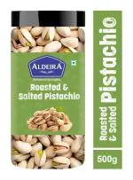 Buy Aldeira Natural Californian Roasted & Salted Pistachios 500gm Jar | Premium Pista Nuts in ...