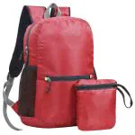 Buy FATMUG Travel Backpack For Camping, Trekking- Foldable, Light-weight (25 L ,Red) Online at ...
