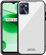 Buy Zybux Realme C35 White Glass and Silicon Mobile Back Cover Online ...