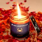 Buy THE LIGHTINGALE Big Jar Scented Wax Glass Lavender Fragrance with Astrological Signs (Cancer ...