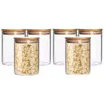 Buy Jay Gatrad Seller 320ml Airtight Food Jars with Bamboo Kitchen ...
