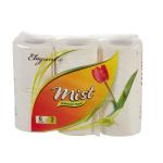 Buy MIST-BT-6 Rolls White Ultra Soft Clean 3 Ply Toilet Tissue Paper ...