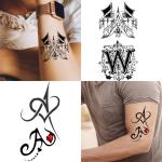 Buy Ordershock Waterproof WA Name Letter Temporary Body Tattoo Online ...