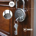 Buy KI SHIELD Round PAD Lock 65mm || (8 Levers, 3 Keys) || | (Silver ...