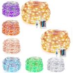 Buy LTETTES Multicolor Color Changing Copper Wire LED String Lights 18 ...