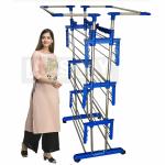 Buy SUNDEX Cloth drying stand double pole three layer jumbo Online at ...