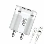 Buy AMS 18W Dual Port Fast Charger | 3.5A Fast Charging Wall Adapter ...