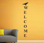 Buy Lanstick Vinyl Multicolor Welcome Self Adhesive Wall Sticker 24 ...