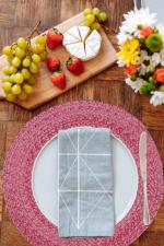 Buy LADLI JEE Set of 4 Micro Polyester Placemats | 14 inch Round Side ...