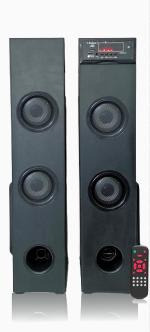Buy Mintronics 85W Mi-222 Buzz Booster Bluetooth Double Home Dj Tower Speaker 24 Inch Height 5. ...