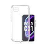 Buy FIG PLASTA Rubber Back Cover Case for Mi Poco C31 (Transparent ...