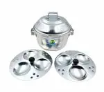 Buy CooPany Aluminum Anodised Idly Maker Pot (Small) - 6 Idlies Online ...