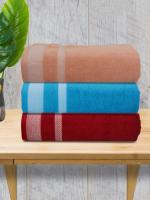 Buy Athom Living Premium Cotton Bath Towel Pack of 3 Online at Best ...