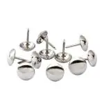 Buy RELY (Pcs-100) Nickel Finished Chair Nail Head Dia-12 mm x Length ...