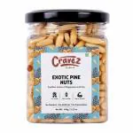 Buy Cravez Natural Exotic Pine Nuts | Chilgoza Giri | Pine Seeds Jumbo ...