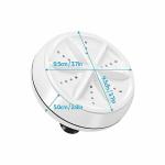 Buy SAVREEN 2In1 Mini Washing Machine Portable Rotating Ultrasonic ...