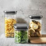 Buy PUREFIT ; Healthy Me Transparent Glass Multipurpose Square Airtight ...