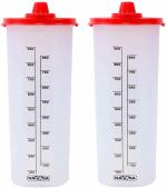 Buy Galleyway Red Plastic Cooking Oil Dispenser 1000 ml - Pack Of 2 Online at Best Prices in ...