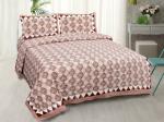 Buy Quilt n Razai Red Printed Cotton Bedsheet (274 x 230 cm) Online at ...