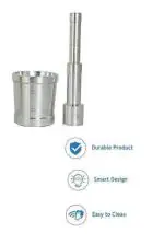 Buy ShopiMoz Aluminium Khal Batta/Mortar & Pastel/Imam Okhli/Musal ...