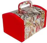 Buy IKAYE palki vanity box Red vanity box for safe keeping of jewllery ...