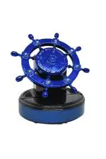Buy Aclix Blue Ship Helm Wheel Shaped Premium Solar Powered Car Air Freshener Online at Best ...