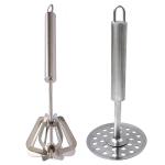 Buy Oc9 Stainless Steel Mathani / Hand Blender & Potato Masher for ...