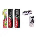 Buy Colgate ortho Brush Slim soft Toothbrush & Tongue Cleaner 100% ...