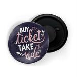 Buy Dhcrafts Blue Metal Buy The Ticket Take The Ride Printed Fridge ...