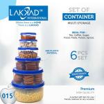 Buy Lakkad International Airtight Blue Plastic Kitchen Storage ...