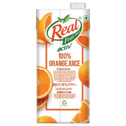 Real Activ 100% Orange Juice 1 L - JioMart