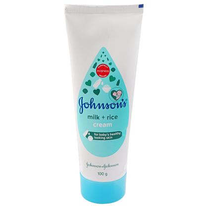 Johnson's Baby Milk & Rice Cream 100 g - JioMart