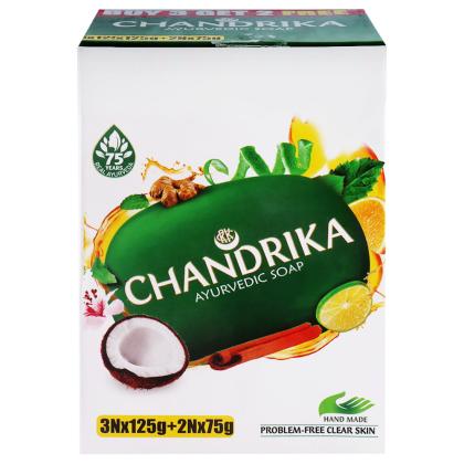Chandrika Ayurvedic Soap (Buy 3 of 125 g & Get 1 Free for 75 g) - JioMart