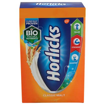Horlicks Classic Malt Health Drink Powder 1 kg (Bib) - JioMart