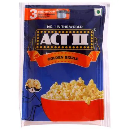 Act II Golden Sizzle Instant Popcorn 30 g - JioMart