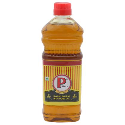P Mark Kachi Ghani Mustard Oil 500 ml - JioMart
