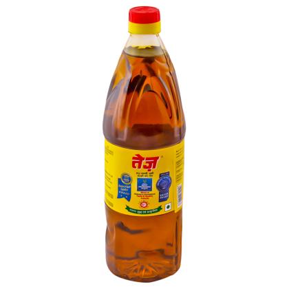 Tez Kachi Ghani Mustard Oil 1 L (Bottle) - JioMart