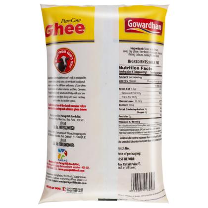 Gowardhan Pure Cow Ghee 1 L (Pouch) - JioMart