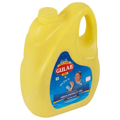 Gulab Double Filtered Groundnut Oil 5 L - JioMart