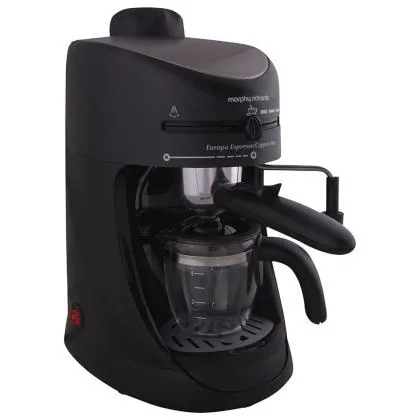 Morphy Richards New Europa 800 Watts Espresso and Cappuccino 4-Cup ...
