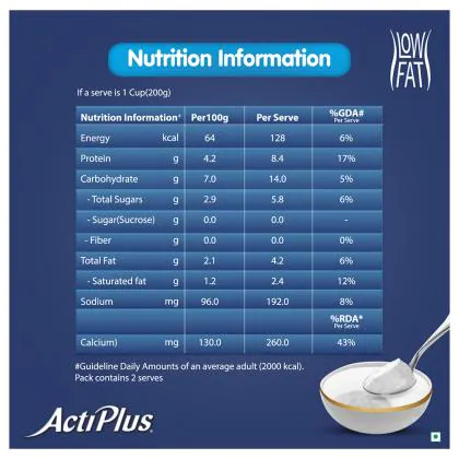 Nestle Actiplus Probiotic Dahi 400 g (Cup) - JioMart