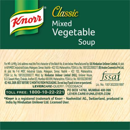 Knorr Classic Mixed Vegetable Instant Soup 45 g - JioMart