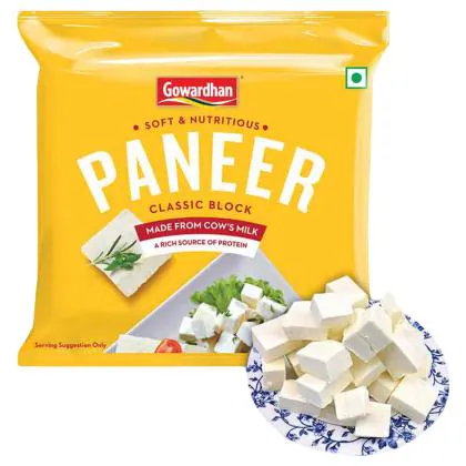 Gowardhan Fresh Paneer 200 g (Pouch) - JioMart